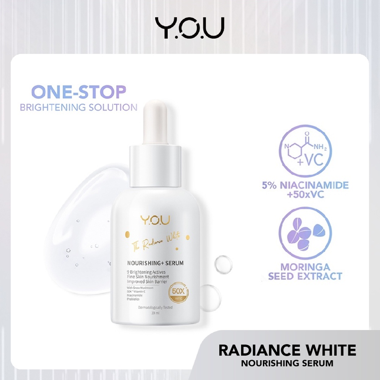 YOU Serum Wajah Radiance White Series 5% Niacinamide dan Vitamin C 20ml ...