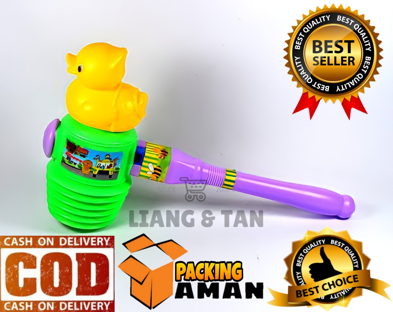 ( BISA COD ) PROMO Mainan Anak Palu Martil Hammer Bebek Bunyi / Mainan ...