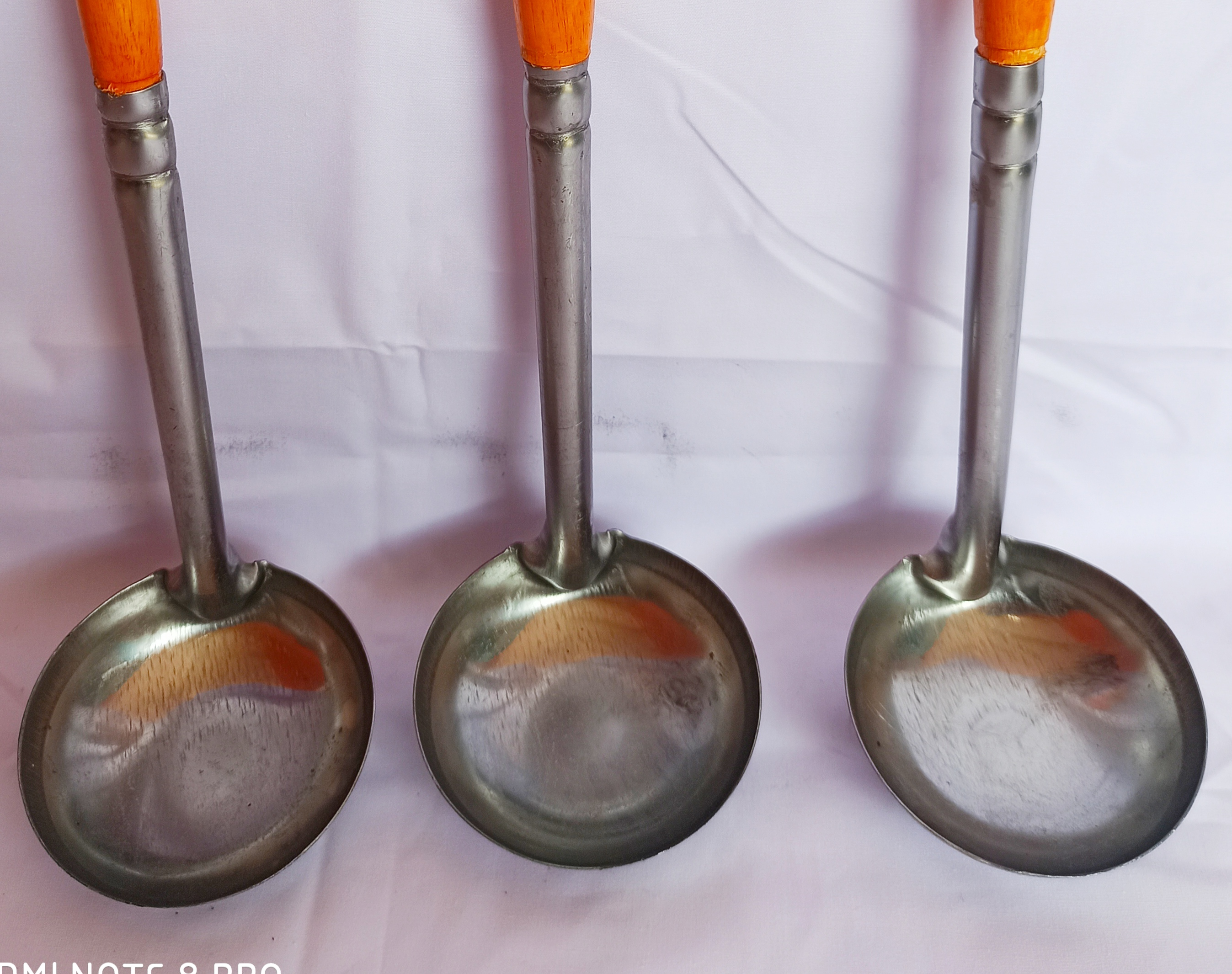 Sendok sayur stainless gagang kayu/ centong sayur stainless gagang kayu ...