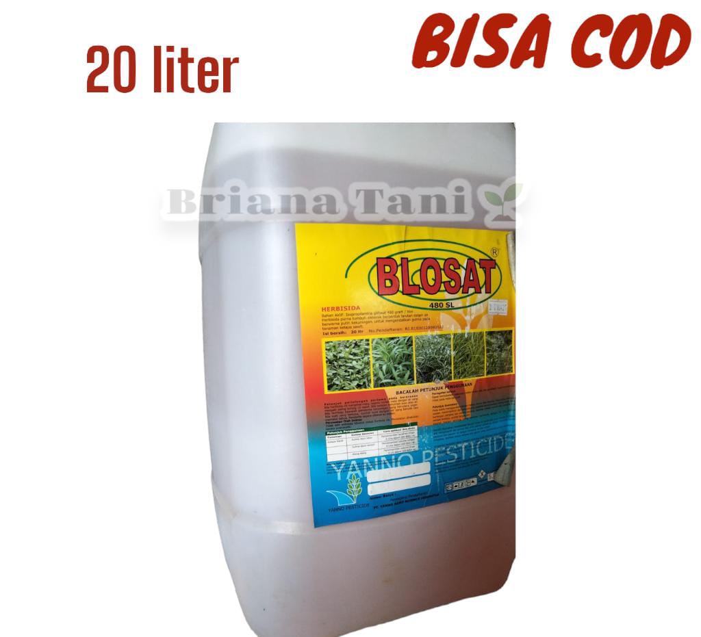 BLOSAT 480SL 20 Liter HERBISIDA Obat Rumput Liar Bahan Aktif ...