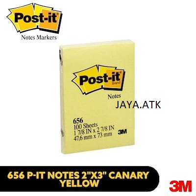 STICKY NOTES 3M POST IT 656 50 X 76 YELLOW ISI 100 KUNING MEMO TEMPEL 2 ...