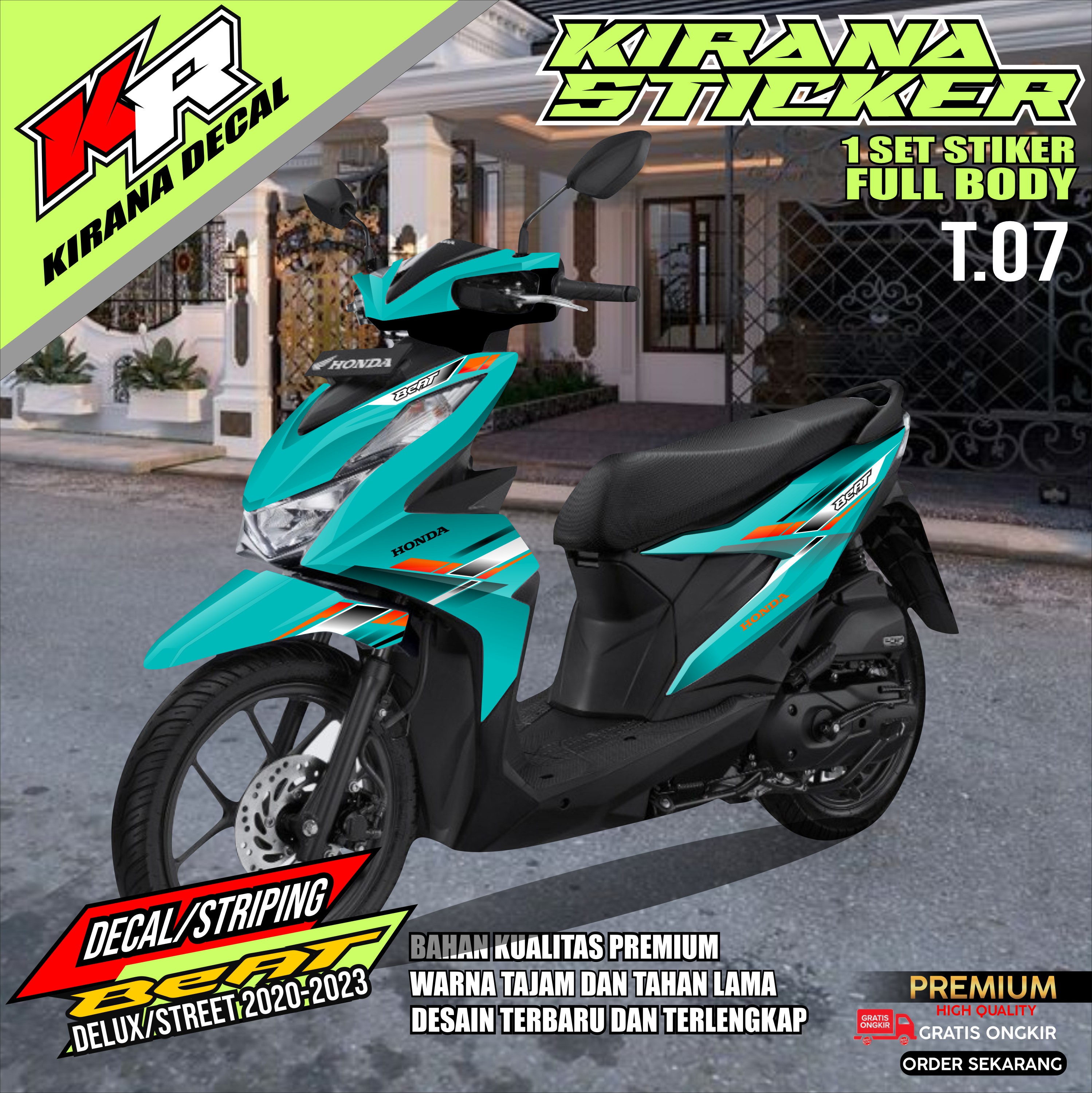 (COD) TERBARU Sticker Decal Honda Beat DELUXE STREET 2020 2021 2022 ...