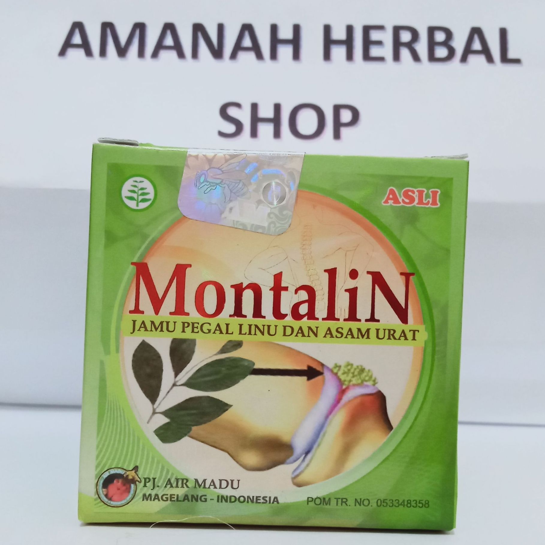 MONTALIN ASLI/ORI 1 BOX || montalin jamu pegal linu dan asam urat dan ...
