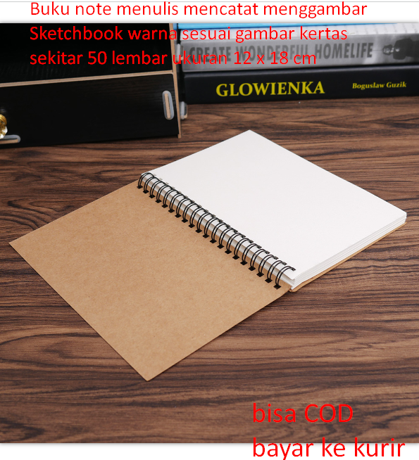 Buku note menulis mencatat menggambar Sketchboo warna sesuai gambar ...