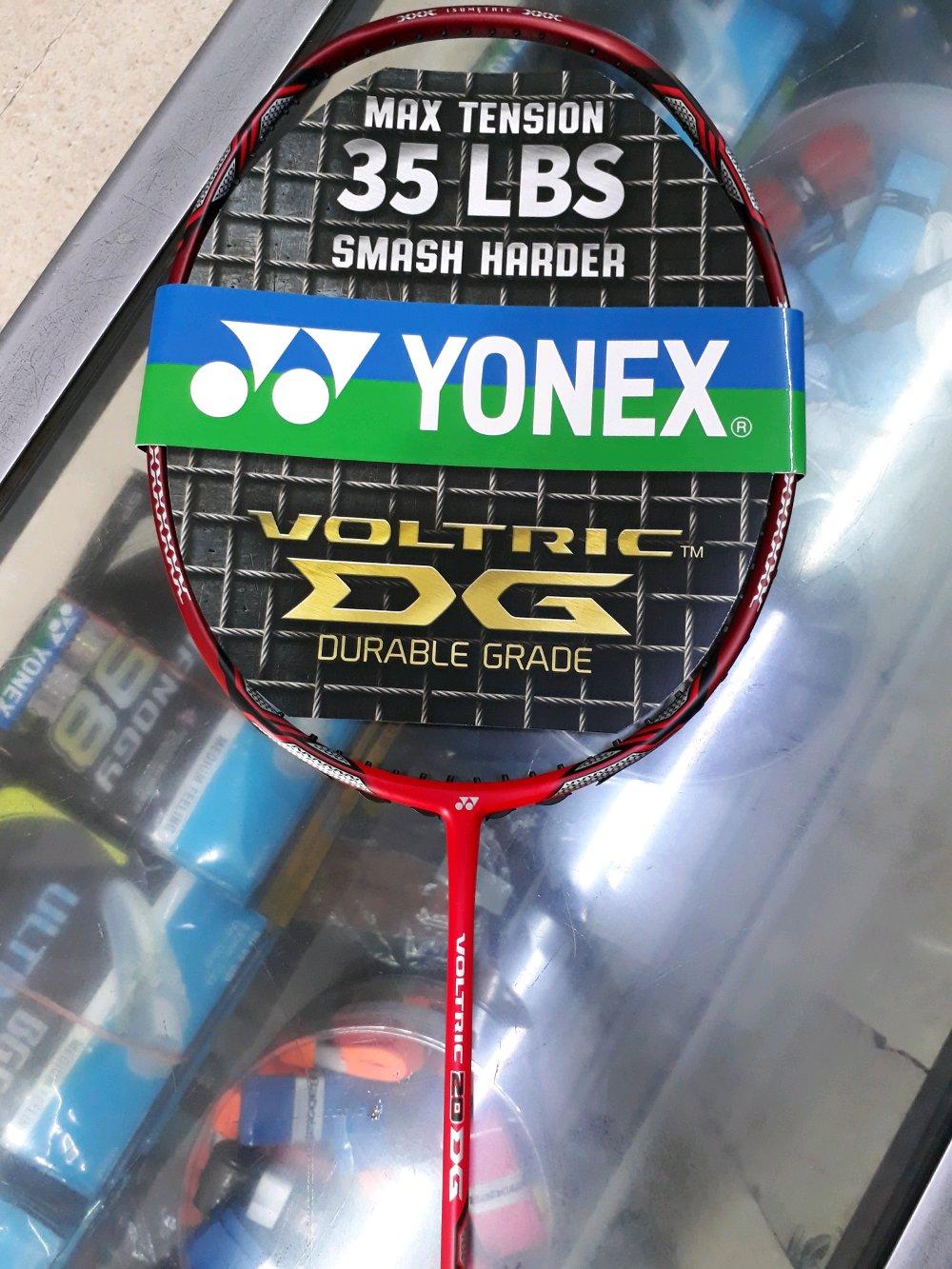RAKET BADMINTON YONEX VOLTRIC 20 DG - MAX TENSION 35 LBS SMASH HARDER ...