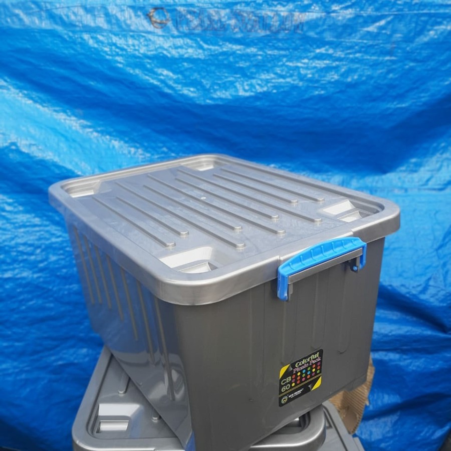 Box Container Nobu 55Ltr Silver series | Lazada Indonesia