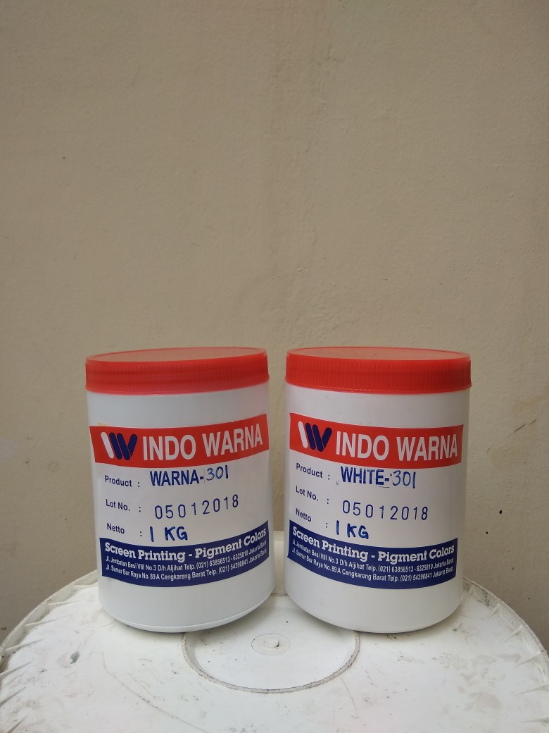 Cat Sablon / Pasta Sablon WARNA/WHITE 301 - 1kg - Putih | Lazada Indonesia