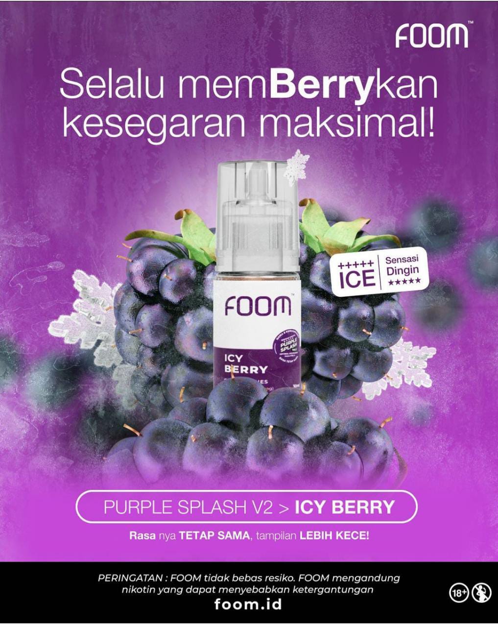 FOOM FRUITY SERIES V2 ( GREEN, YELLOW, BERRY, CRIMSON) | Lazada Indonesia