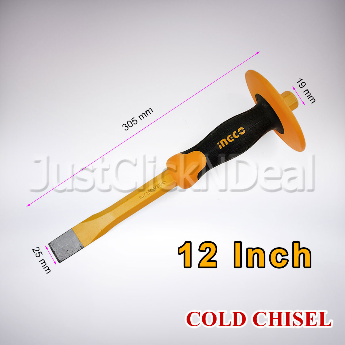 Ingco Pahat Topi Beton Industrial Cold Chisel | Lazada Indonesia