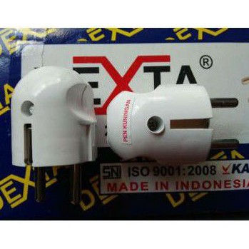 Steker ARDE Pin Kuningan DX-638 Putih DEXTA SNI COLOKAN LISTRIK BULAT | Lazada Indonesia