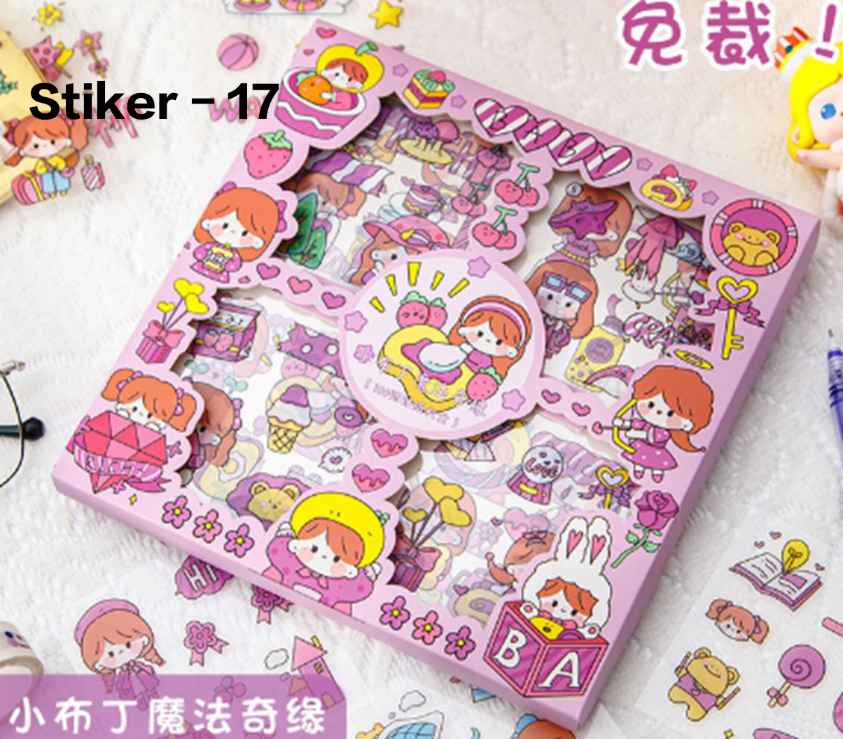Label Sticker Tempel Anak-Anak Boneka Cantik dan Lucu Waterproof ...