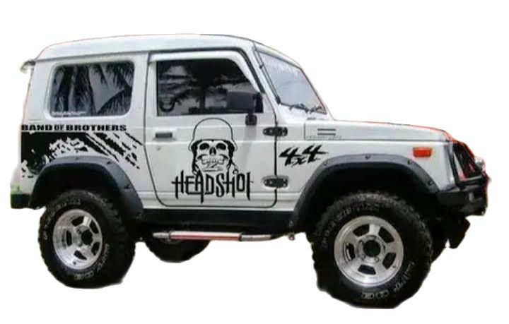 STICKER CUTTING HEADSHOOT STIKER MOBIL KATANA JIMNY TAFT JEEP FEROSA ...