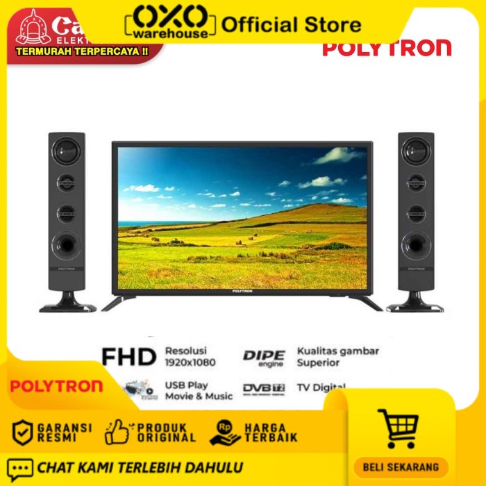POLYTRON LED TV Digital 43 Inch 43TV1556 Garansi Resmi 5 Tahun Suara ...