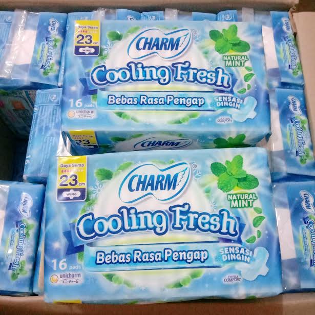 CHARM COOLING FRESH WING, PEMBALUT BEBAS RASA PENGAP SENSASI DINGIN 23 ...