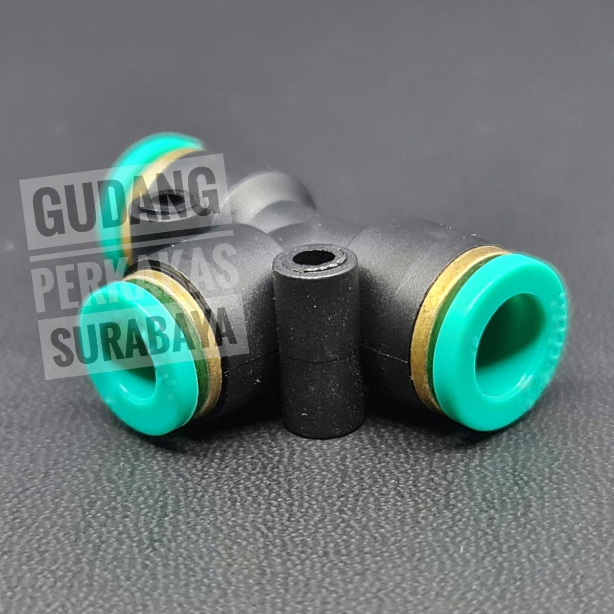 FITTING PU UNION TEE REDUCER FITTING PNEUMATIC FITTING KOMPRESOR ...