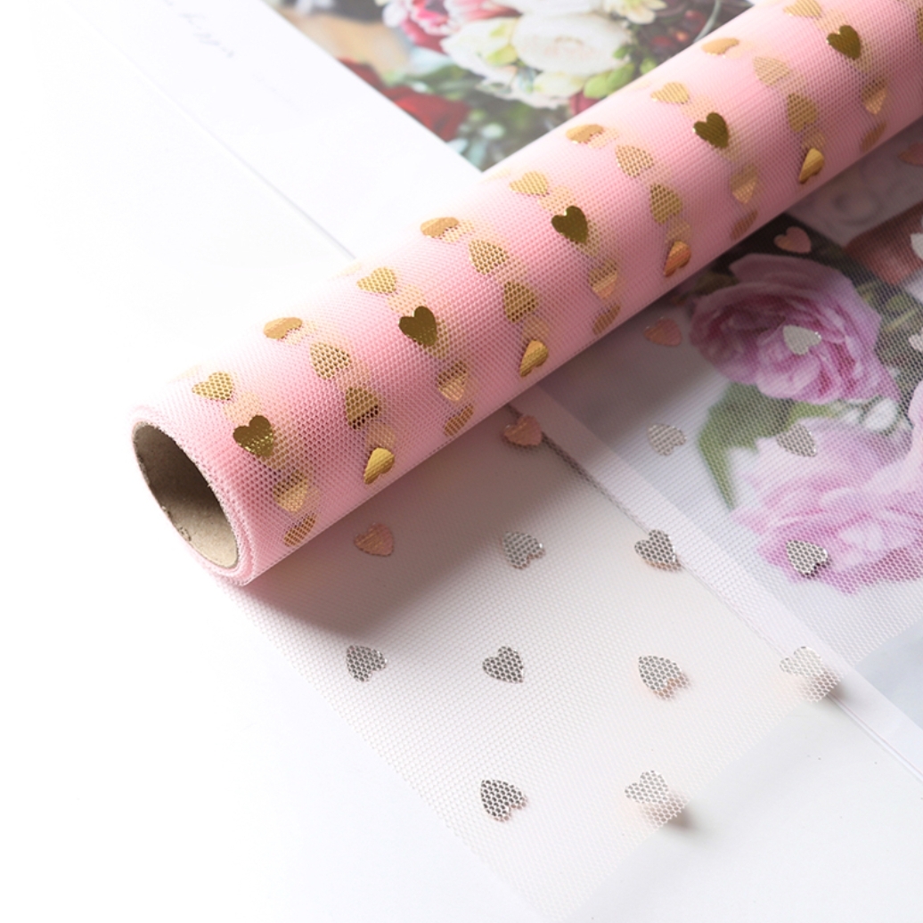 1METER Kain Tile Jaring Love - Bahan kerajinan Buket Bunga Tile008 ...