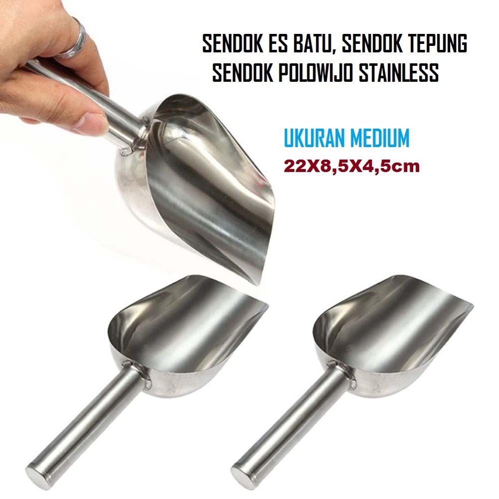 SENDOK ES BATU STAINLESS/ SENDOK TEPUNG/ SENDOK SEKOP SERBAGUNA ...
