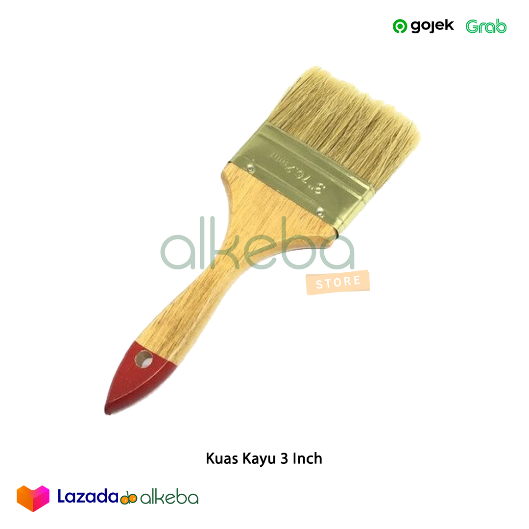 Kuas kayu 3 inch Alat Pengoles | Lazada Indonesia