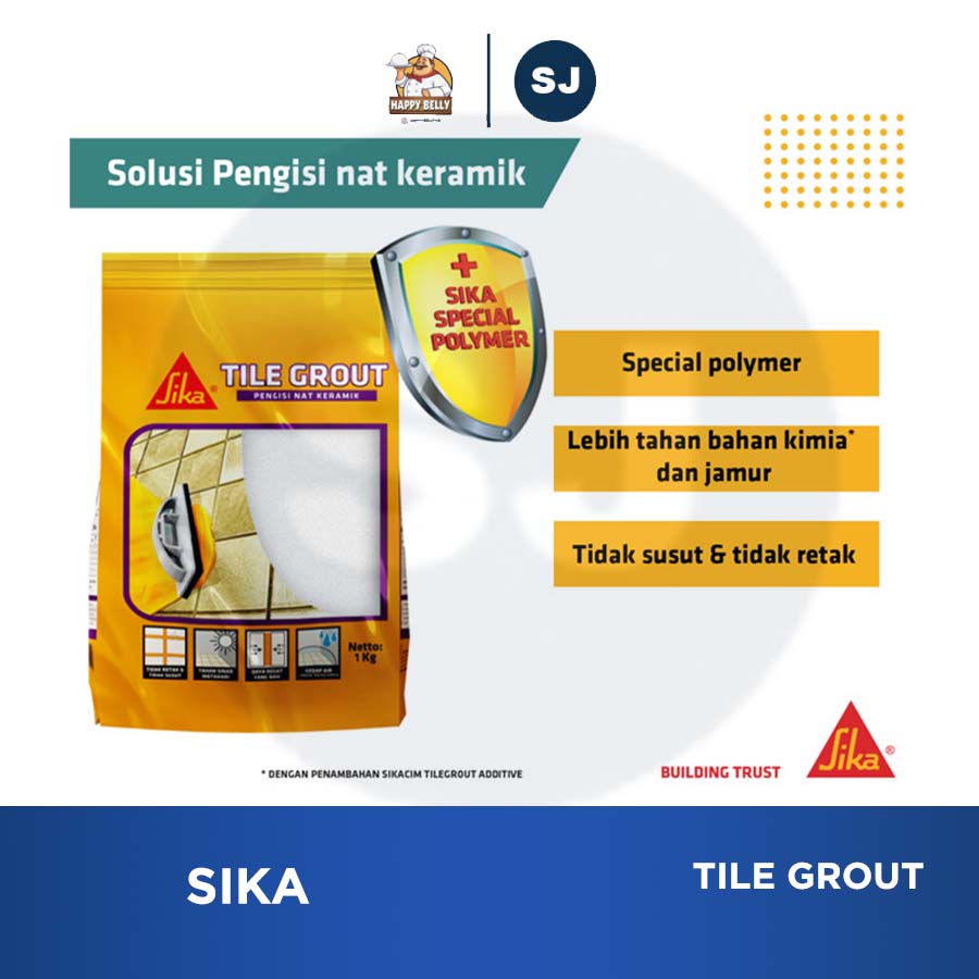 Sika Tile Grout Pengisi Nat Keramik Marmer Granit Mosaik 1Kg | Lazada ...