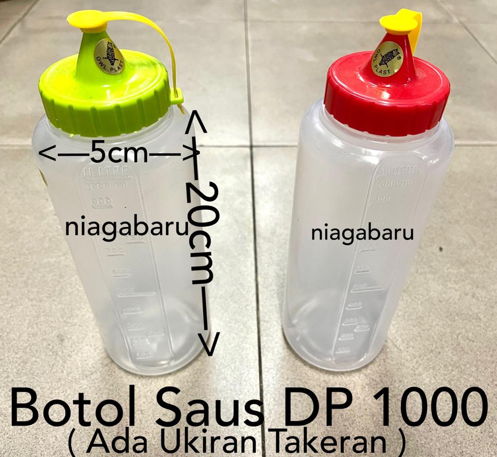 Botol Saus DP OWL 1000 ml Botol Kecap Botol Saos Botol Mayonaise Botol Plastik | Lazada Indonesia