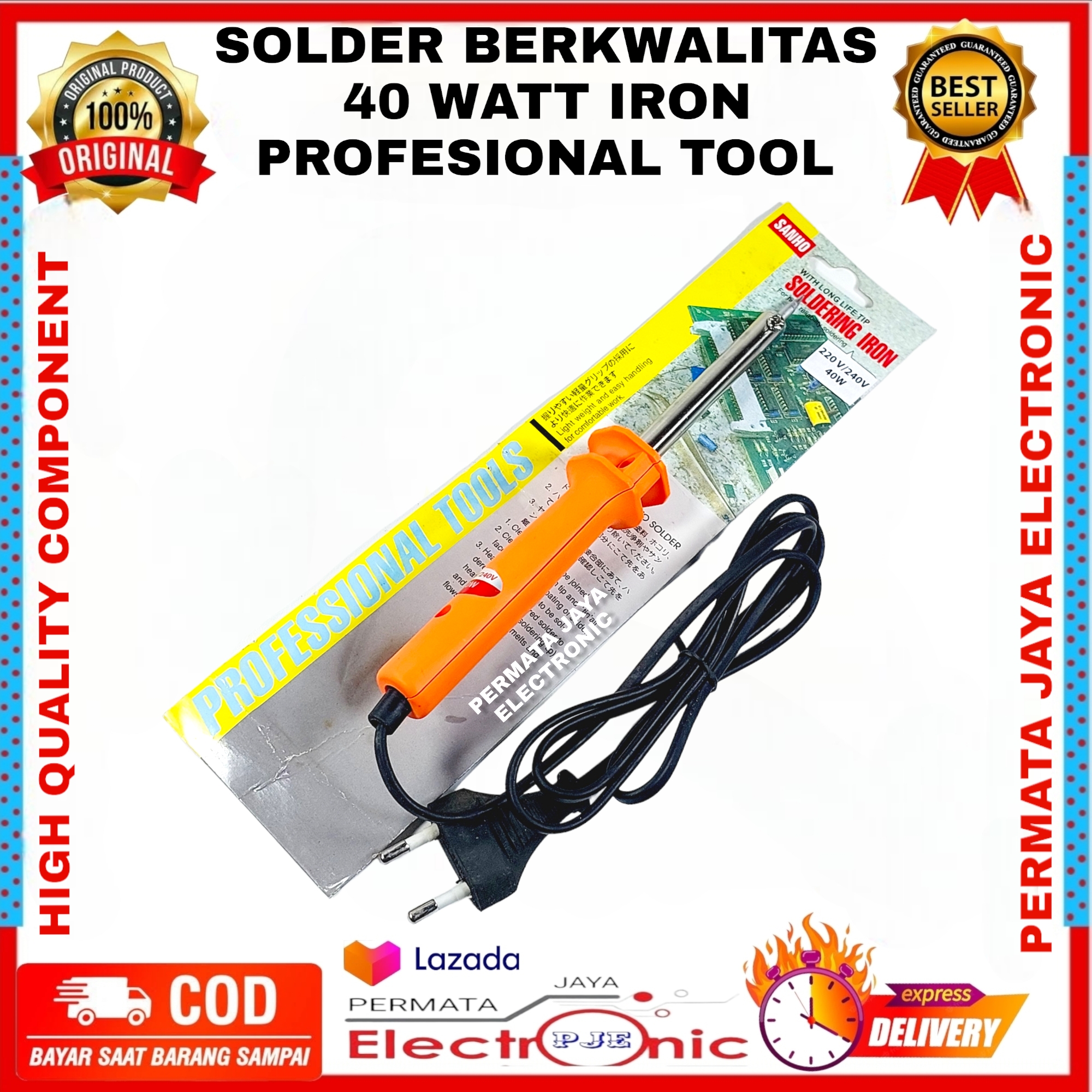 Solder 40 watt kualitas bagus | Lazada Indonesia