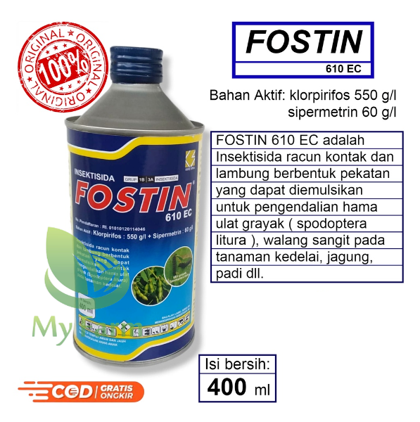 Fostin 610 Ec 400 Ml / Insektisida Obat Racun Semprot Untuk Membasmi ...