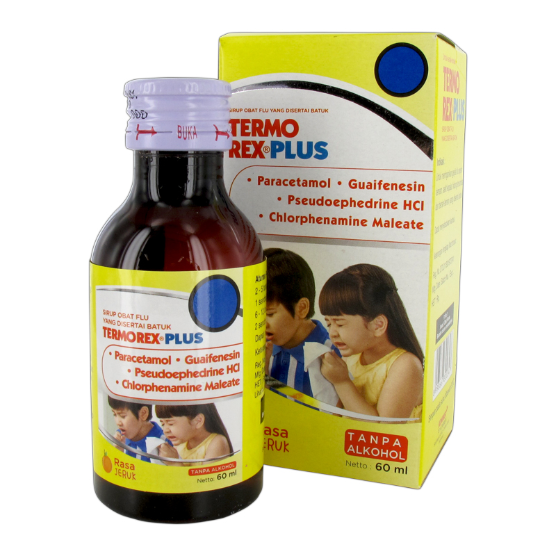 TERMOREX PLUS Sirup Obat Batuk dan Flu Anak Rasa Jeruk 60 ml | Lazada ...