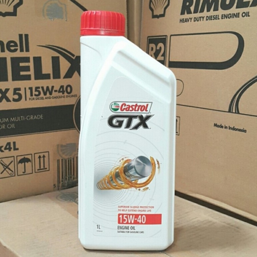 Oli Mesin Castrol GTX 15W-40 Engine Khusus Bensin 1L Produk ORIGINAL ...