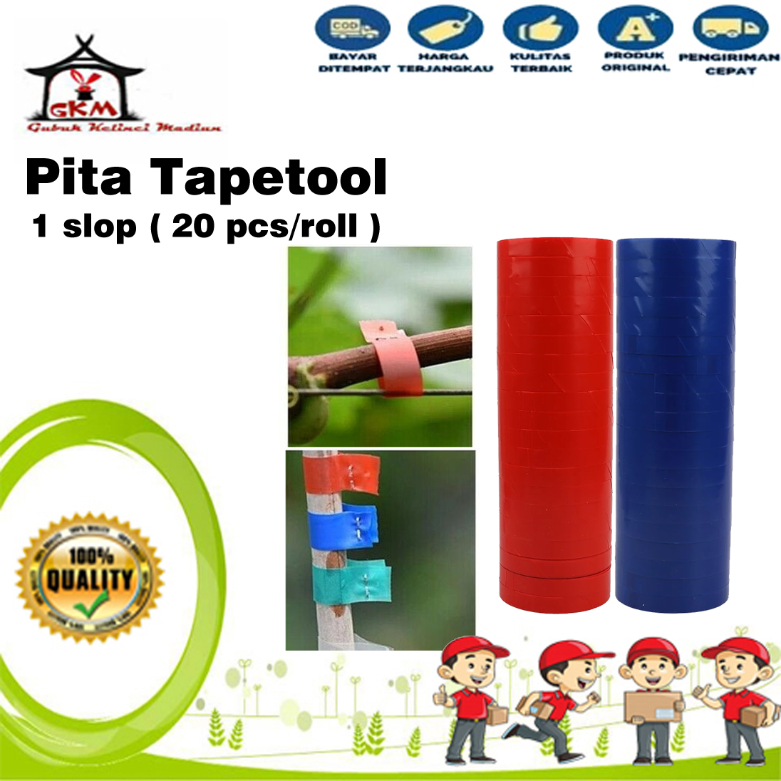 Pita Tapetool 1 Slop Isi 20 Rol Pita Refill Tapetool Solasi Tapetool ...