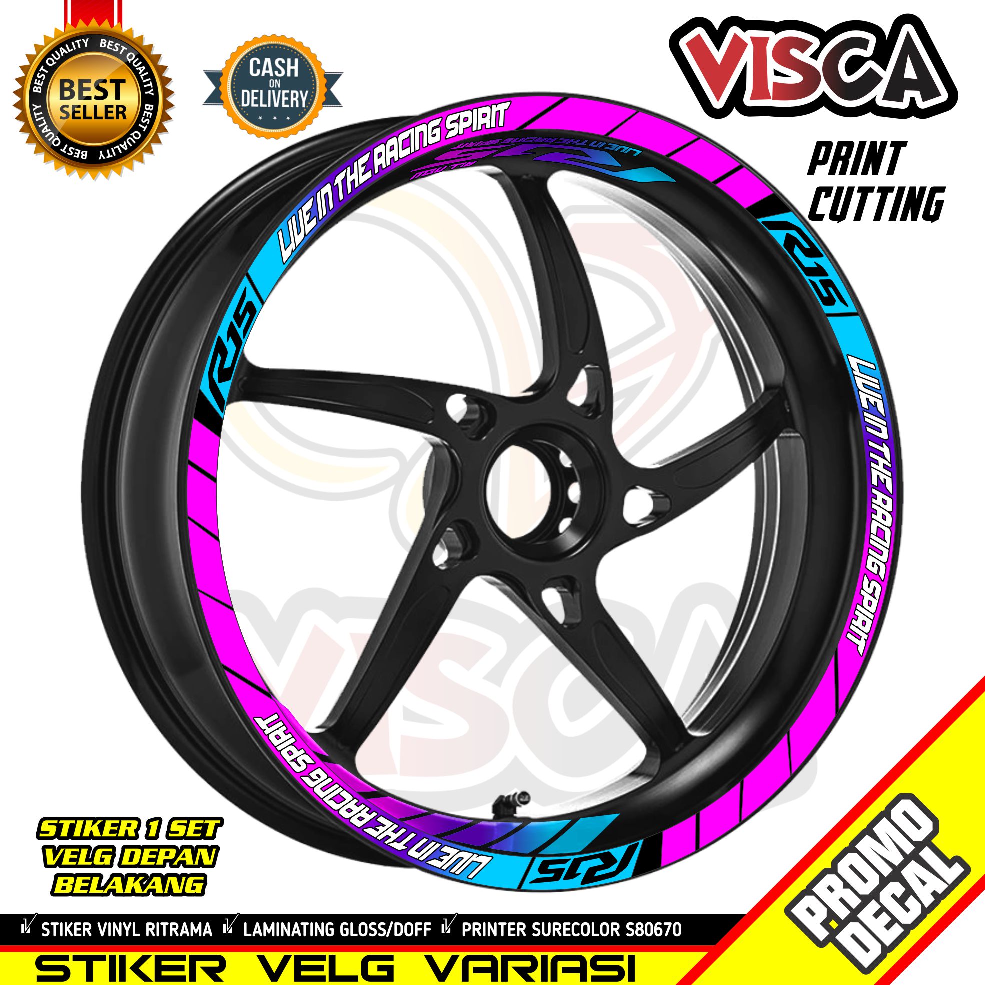 Stiker Velg - Sticker Velk - Stiker Cutting Velg - Stiker Velk Motor ...