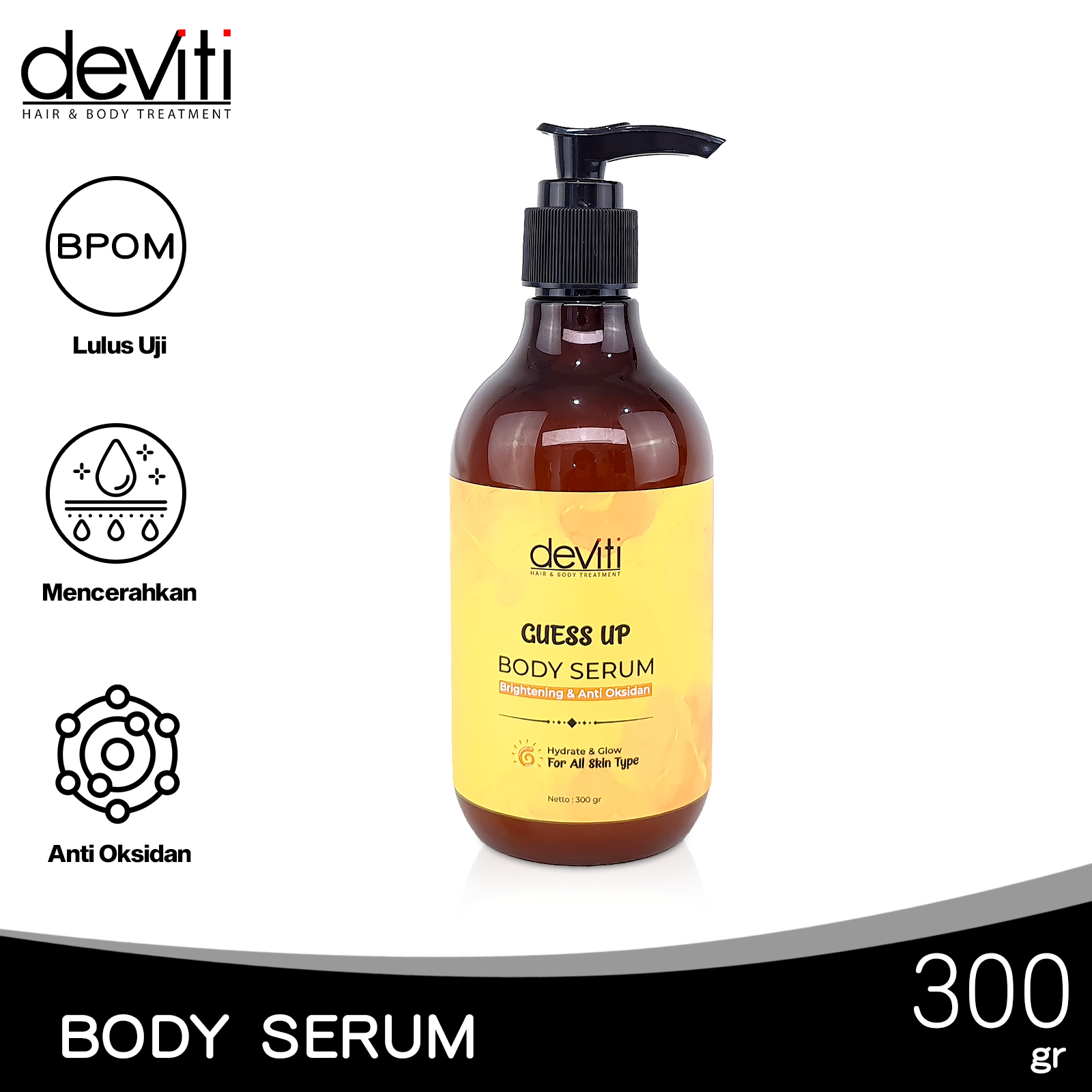 DEVITI Body Serum 300 gr Serum Tubuh Brightening & Antioksidan BPOM DEV ...