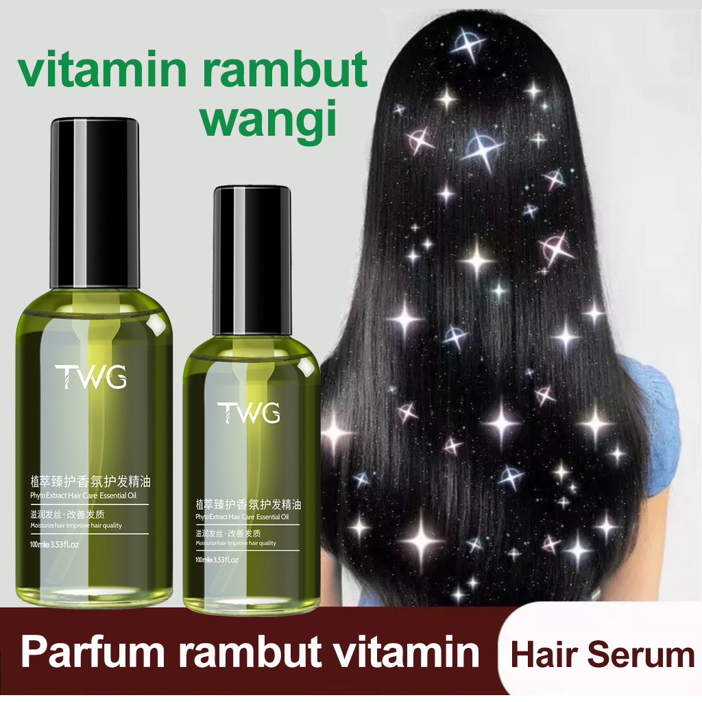 TWG Original vitamin rambut wangi Hair Serum 100ml Rambut Diwarnai Anti ...