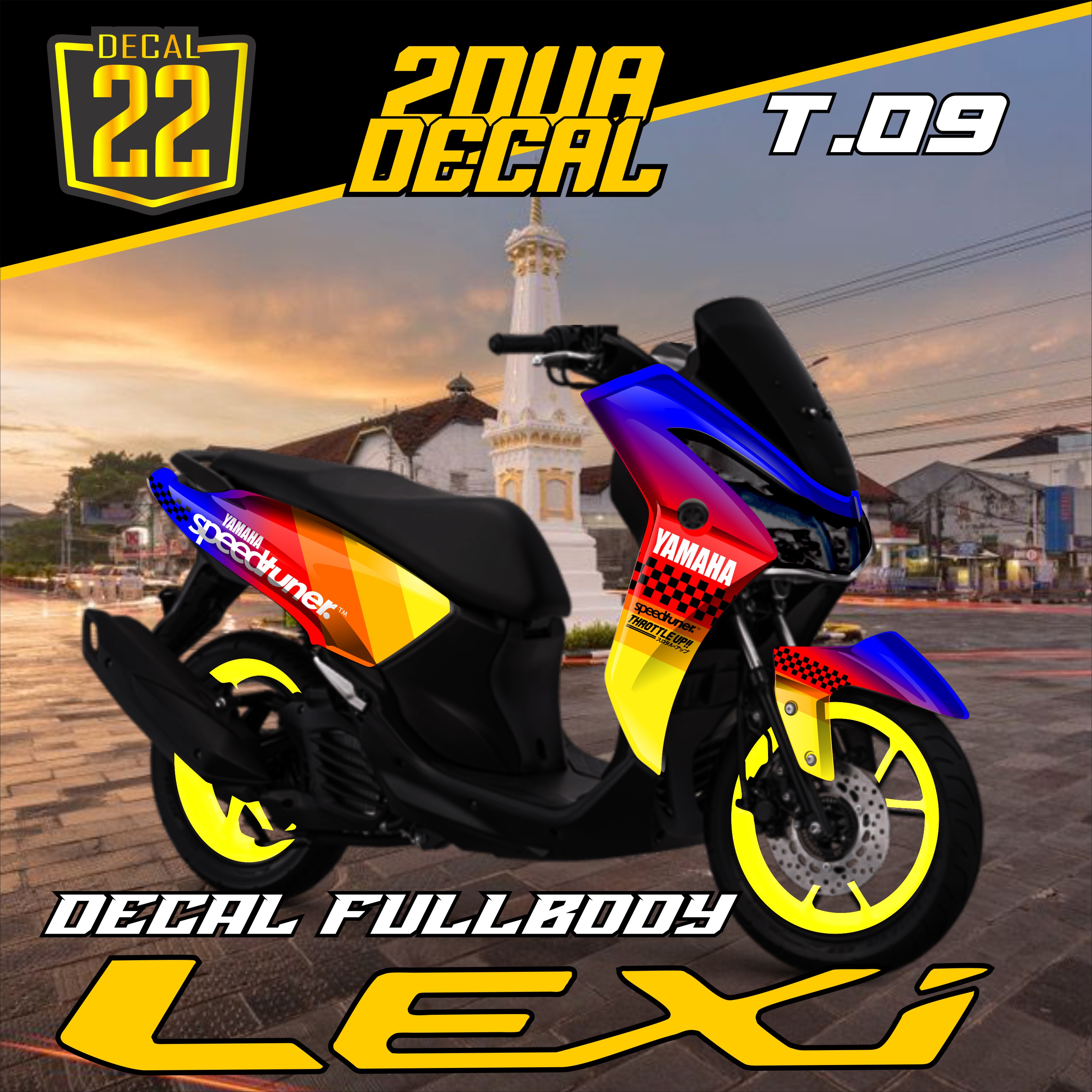 (Cod) Decal Lexi Full Body Baru Stiker Motor Yamaha Lexi Full Body ...