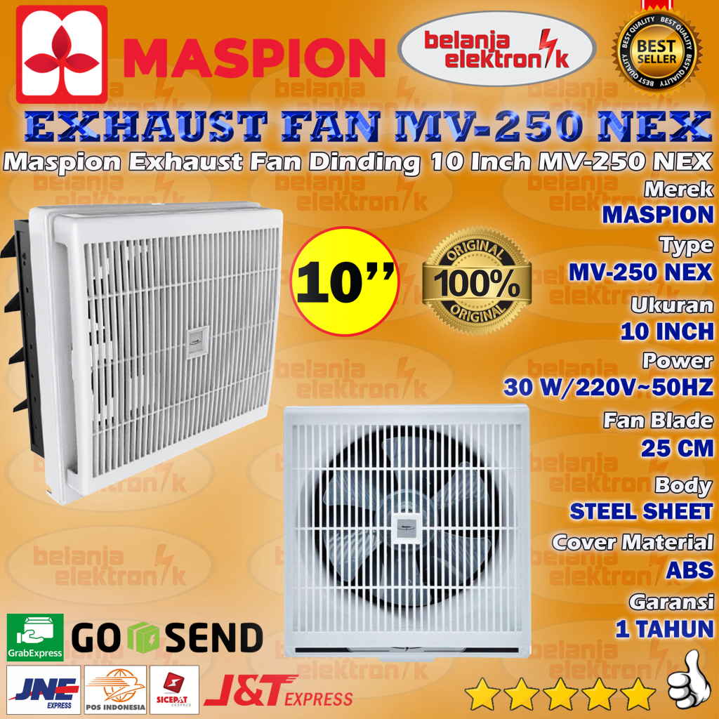 MASPION EXHAUST FAN DINDING MV-250 NEX 10 INCH | Lazada Indonesia