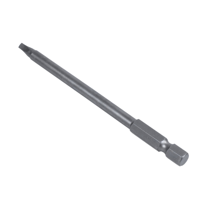 1/4 inch Hex Shank 6mm Dia Shaft 100mm Long Square Screwdriver Bit Gray ...