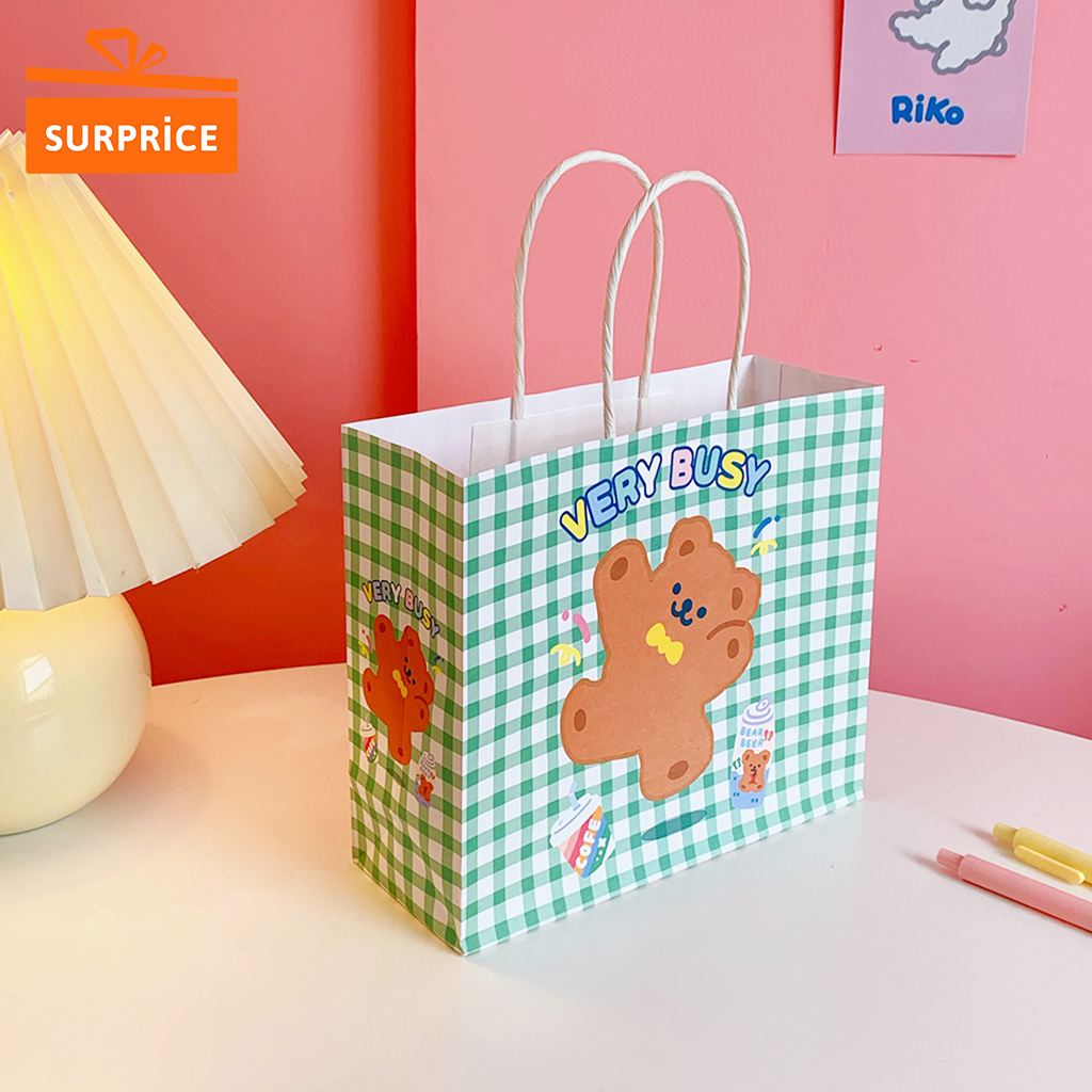 Surprice Paper Bag Karakter Hewan 18CM x 21CM / Paper Bag Tali / Goodie ...