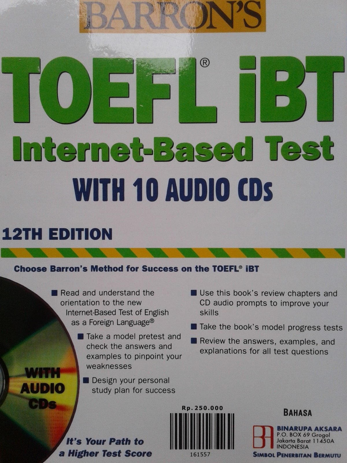 TOEFL iBT - Pamela J. Sharpe, Ph.D. | Lazada Indonesia