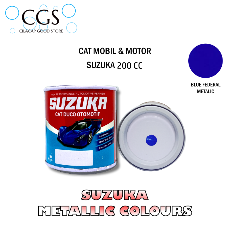 CAT SUZUKA BLUE FEDERAL SM205 200cc - suzuka biru metalik - cat biru ...