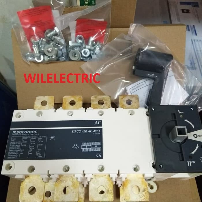 SOCOMEC Handle COS change over switch 1 0 2 4P sircover 400A 400 A | Lazada Indonesia