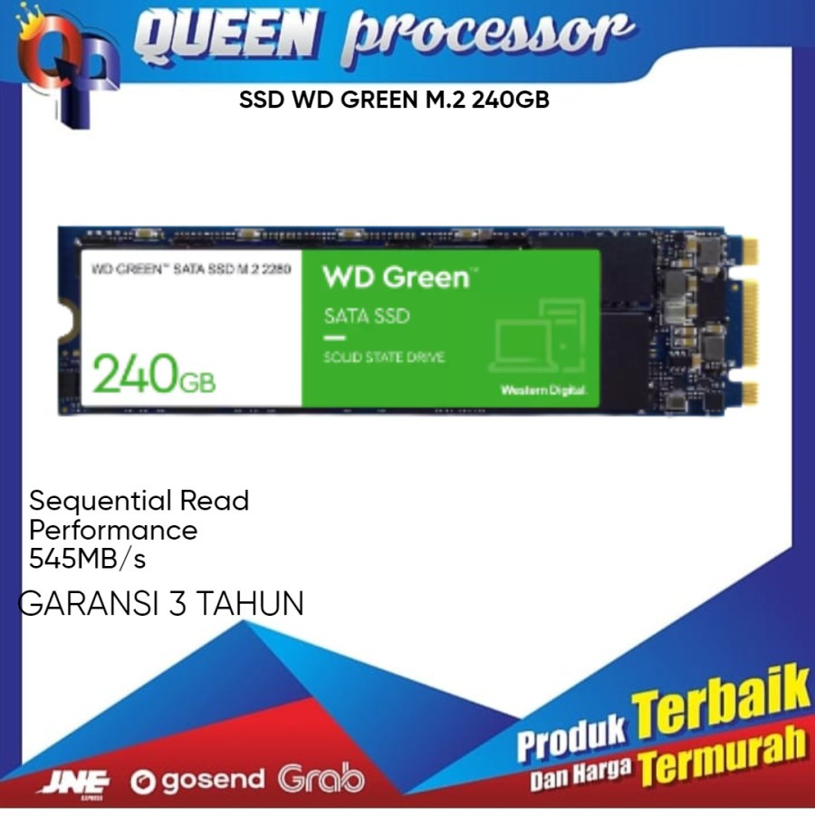 SSD WD GREEN 240GB m.2 SATA 2280 ORIGINAL | Lazada Indonesia