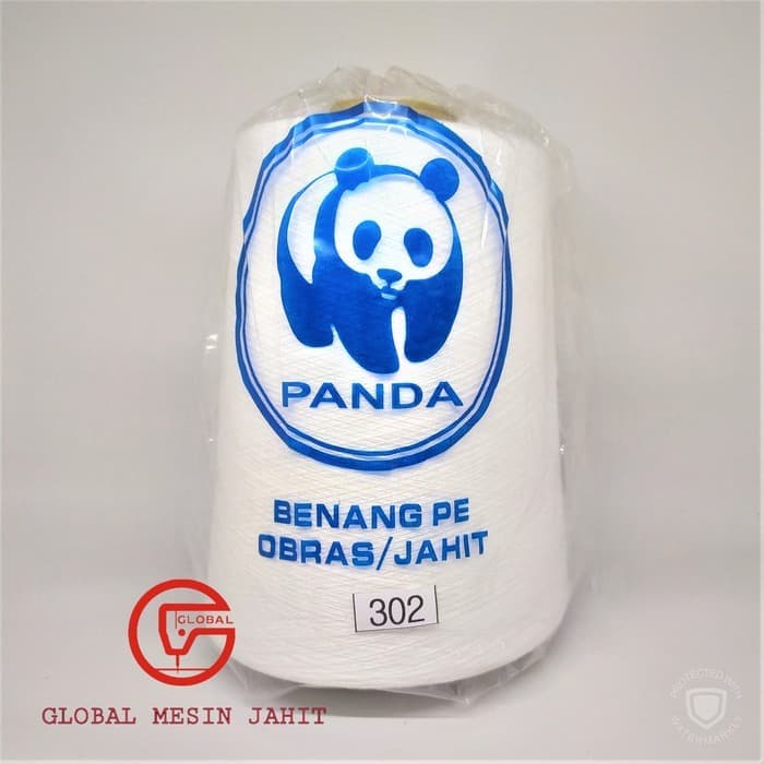 Benang PE Obras /Jahit 302 cap Panda 600gr Benang Jahit Kualitas Bagus ...