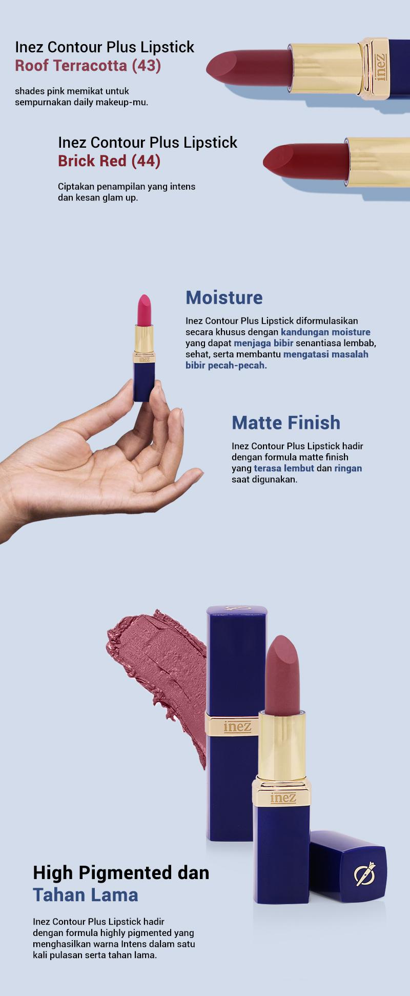 Inez Colour Contour Plus Lipstick (Lipstik Inez) | Lazada Indonesia