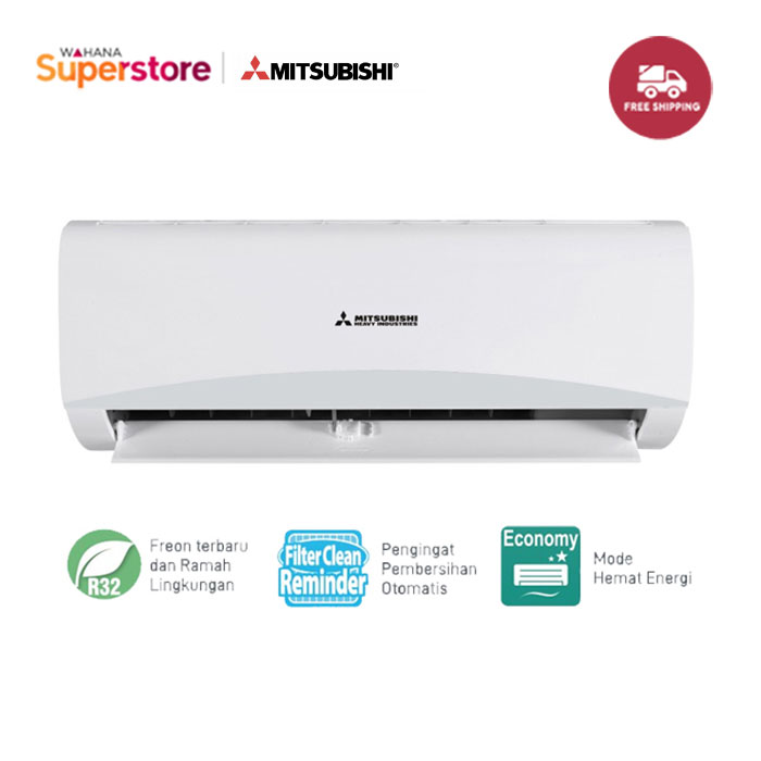 Mitsubishi AC Split Dinding Standard Thailand R32 1/2 PK ( 0.5 PK ...