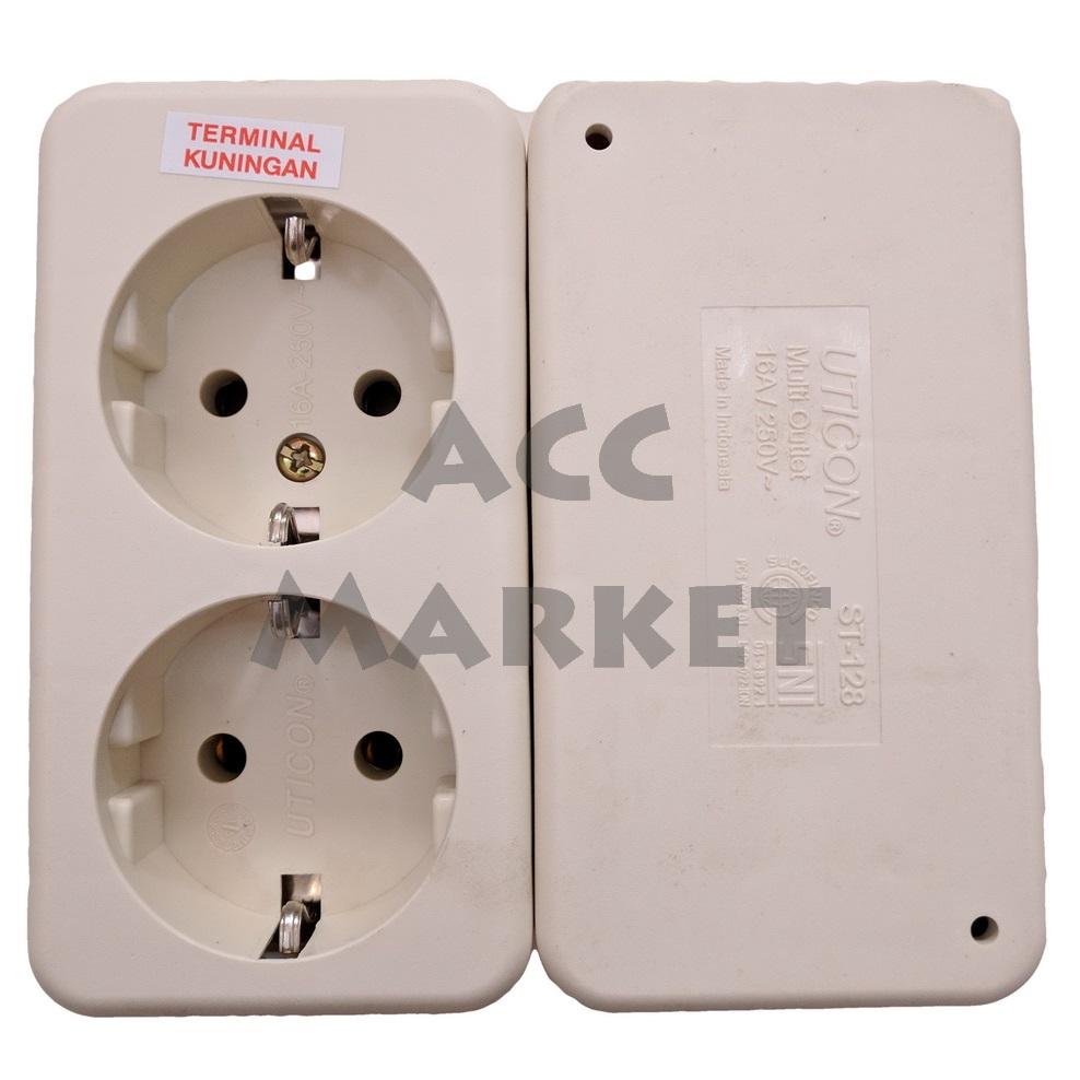Terminal Stop Kontak Listrik 2 Lubang Lobang Colokan Rumah | Lazada ...