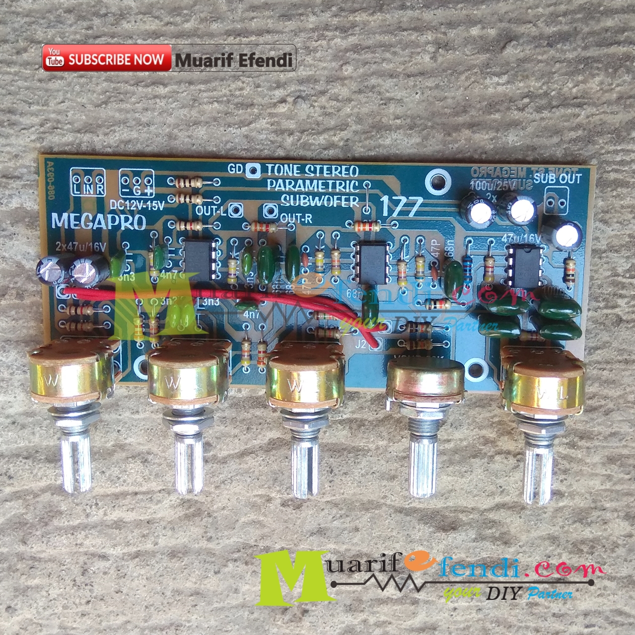 KIT Tone Control Stereo PARAMETRIC PARAMETRIK SUBWOOFER FREKUENSI 177M ...