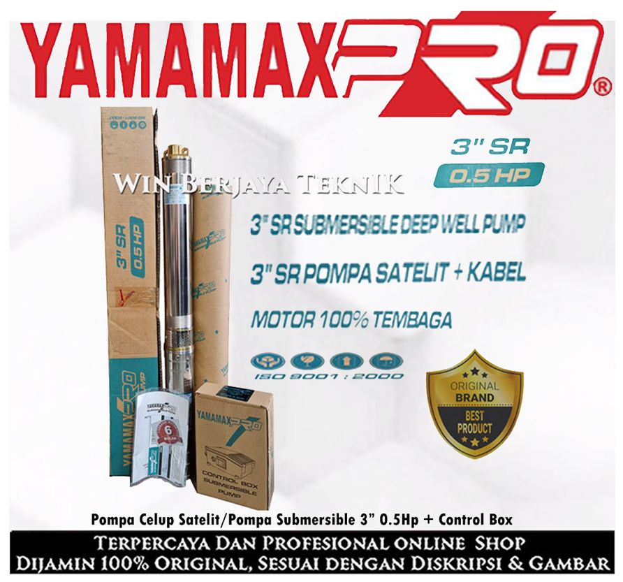 YAMAMAX PRO 3" SR 0.5Hp Pompa Satelit 3 Inch / Sumbmesible Pump / Pompa ...