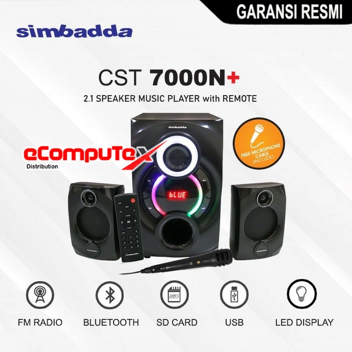SPEAKER SIMBADDA CST 7000N+ / 7000 N+ BLUETOOTH USB LED DISPLAY RADIO ...