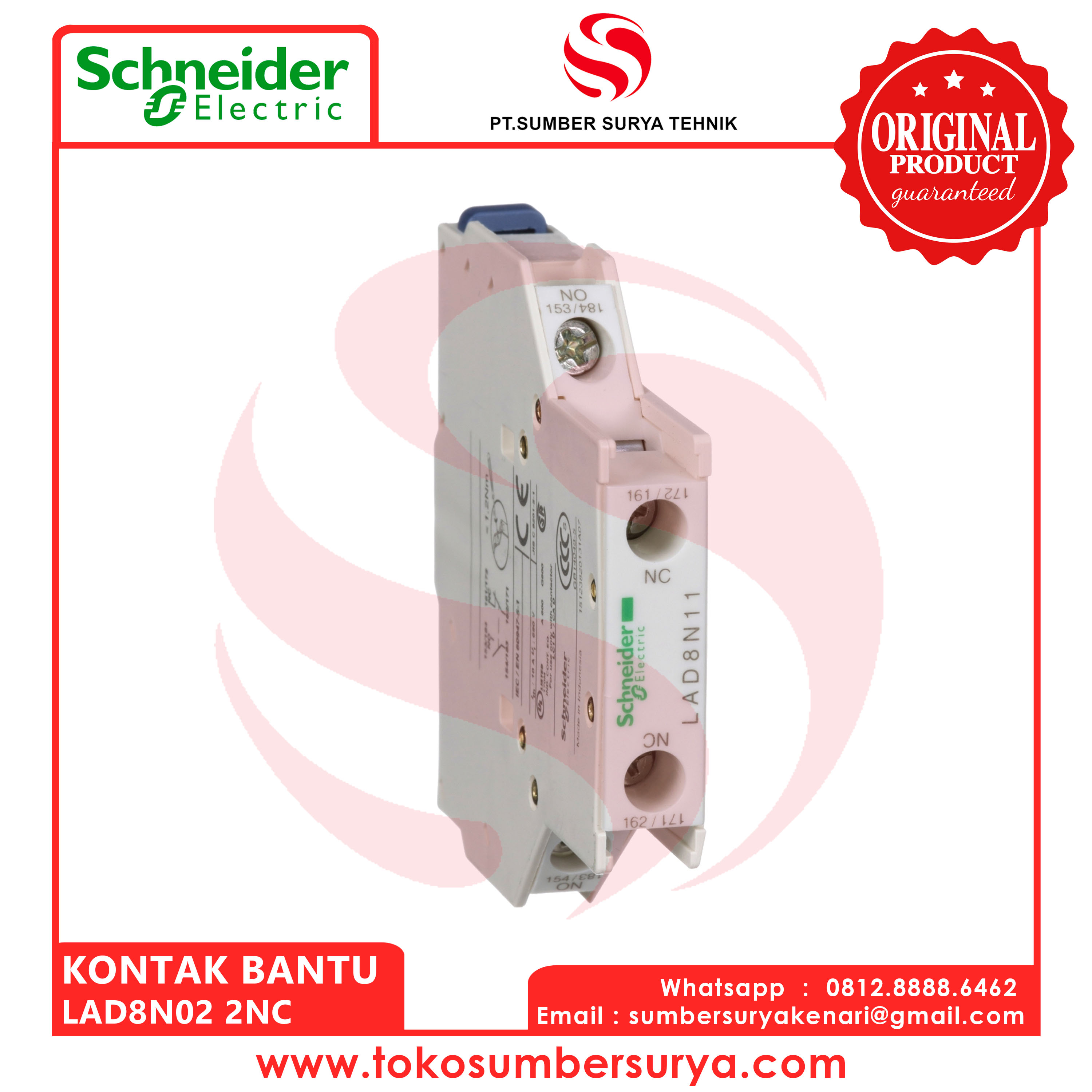 Aksesoris Kontaktor/Kontak Bantu Kontaktor Saklar Listrik ON OFF ...