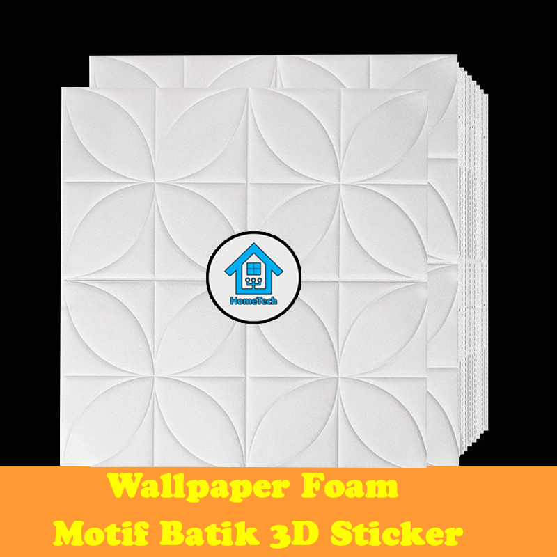 HT Wallpaper Foam 3D Motif Batik 07 Bata Stiker Wall Paper Sticker ...