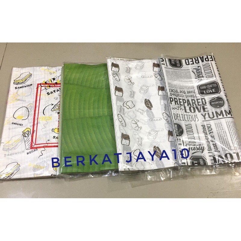 MG Paper Bagus Keren Laminasi Kertas Nasi Motif Kertas KFC MCD | Lazada ...